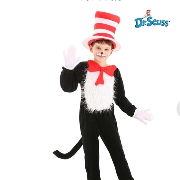 Dr. Seuss | Costumes | Dr Seuss Cat In The Hat Costume Black White And ...